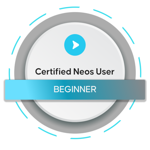 Certified Neos Beginner User - Credly