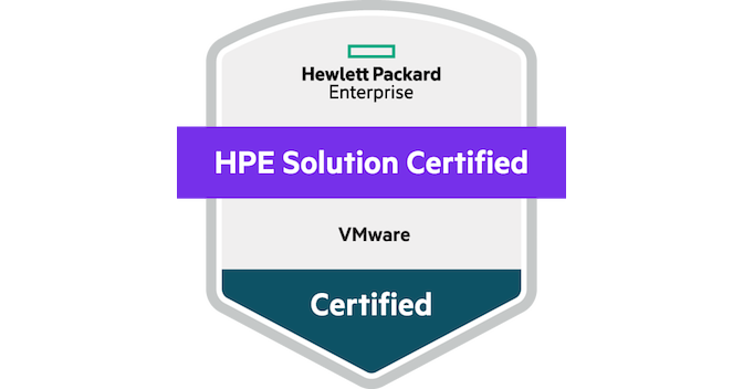 HPE Solution Certified - VMware - Credly