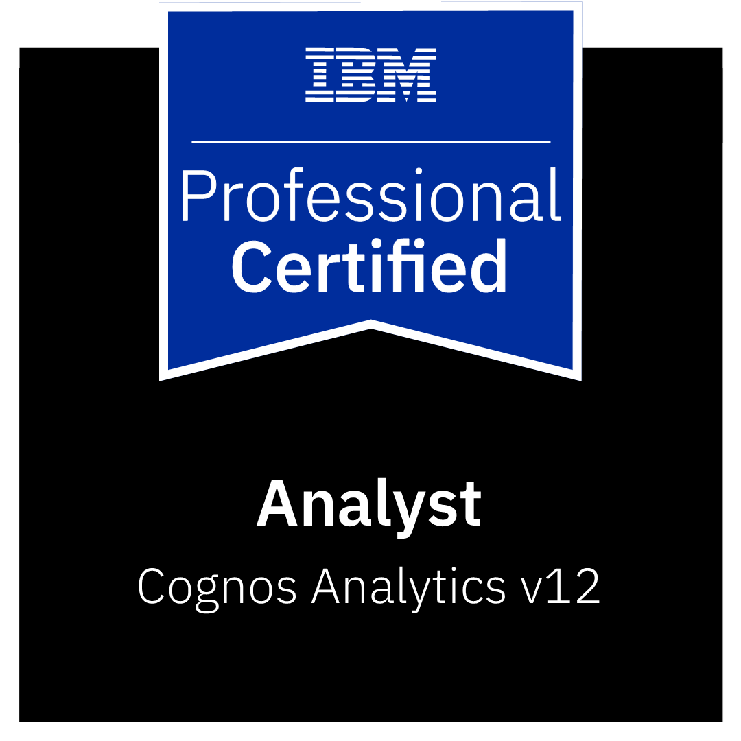 IBM Certified Cognos Analytics v12 Analyst - Professional - IBM Training - Global