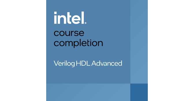 Verilog HDL Advanced Course Completion - Credly