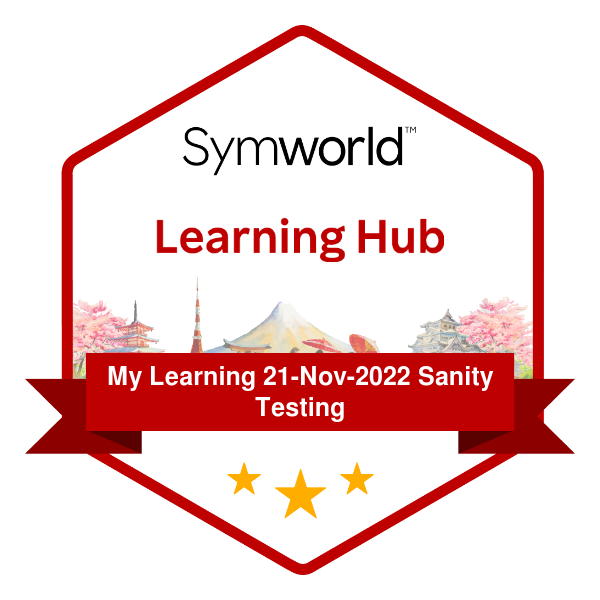 My Learning 21-Nov-2022 Sanity Testing - Credly