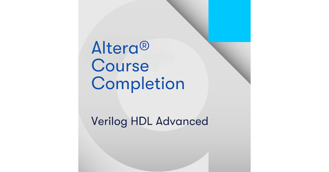 Verilog HDL Advanced Course Completion - Credly