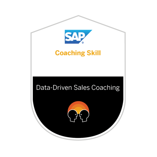 SAP Coaching Skills - Data-Driven Sales Coaching - Credly