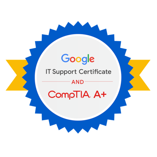 Google/CompTIA dual credential - Credly