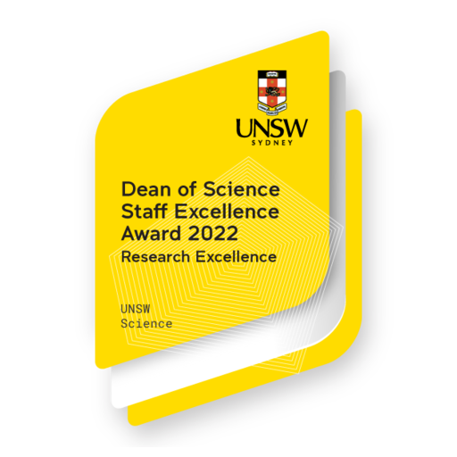 Dean of Science Staff Excellence Awards 2022 - Research Excellence - Credly