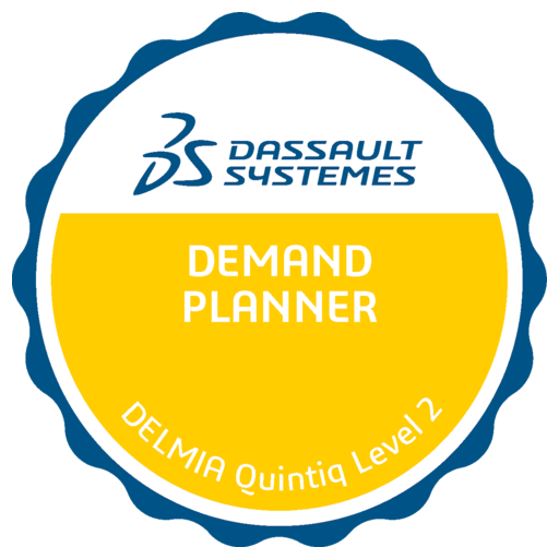 Certified DELMIA Quintiq Demand Planner - Level 2 - Credly