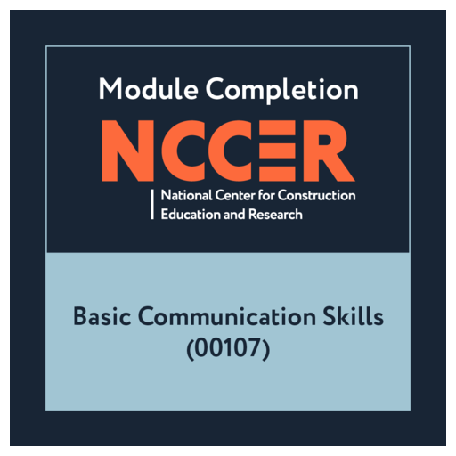 NCCER Basic Communication Skills (00107) - Credly