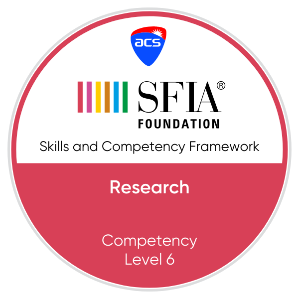 Research - Competency - Level 6 - Credly