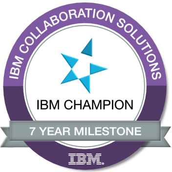 IBM Champion - Collaboration Solutions 7-Year Milestone - Credly