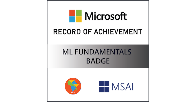 ML Fundamentals Badge - Credly