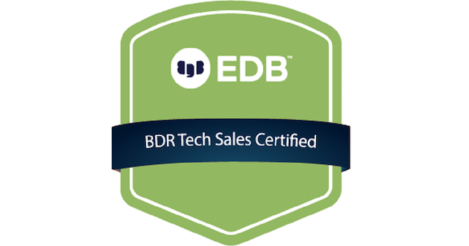 EDB Certified - BDR Tech Sales - Credly