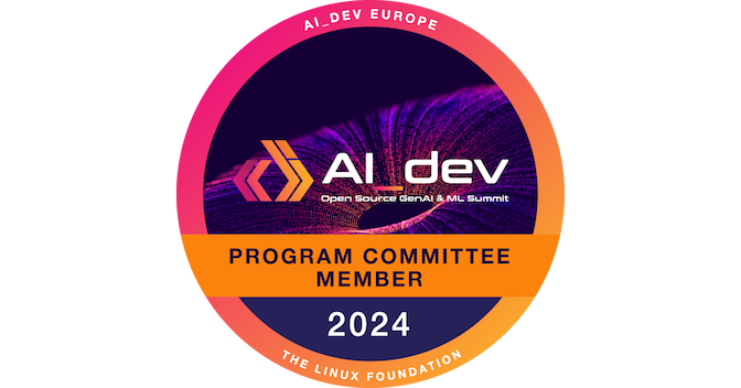 Program Committee Member: AI_dev Europe 2024 - Credly