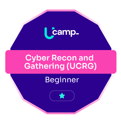 Cyber Recon and Gathering (UCRG) - Credly