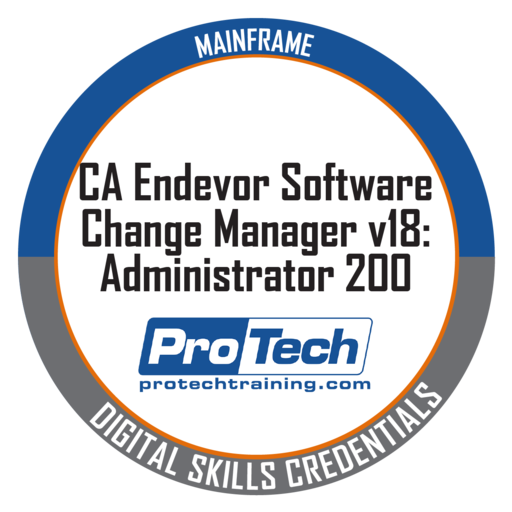 CA Endevor Software Change Manager v18: Administrator 200 - Credly