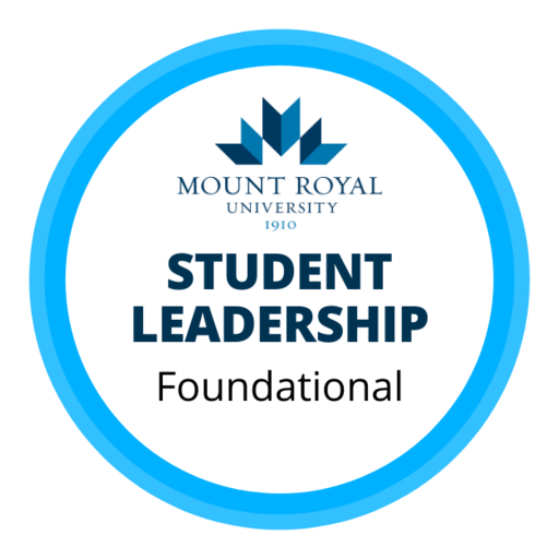 MRU Student Leader Badge: Foundational - Credly