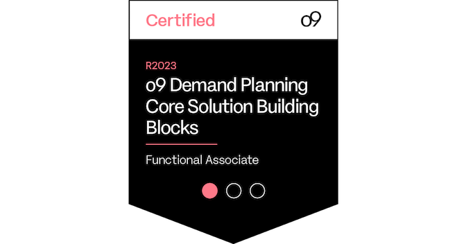 o9 Demand Planning Core Solution Building Blocks - Functional Associate ...