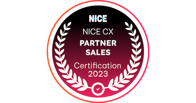 NICE CX Partner Sales Certification 2023 - Credly