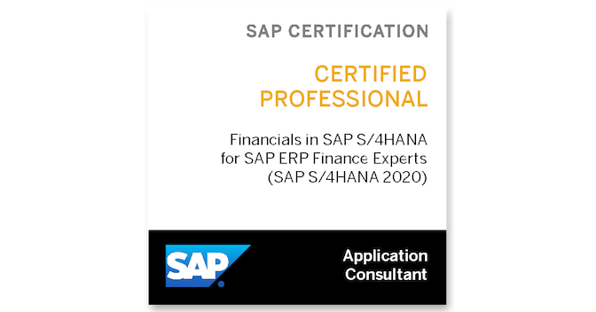 SAP Certified Application Professional - Financials in SAP S/4HANA for ...
