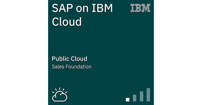 SAP on IBM Cloud Sales Foundation - Credly