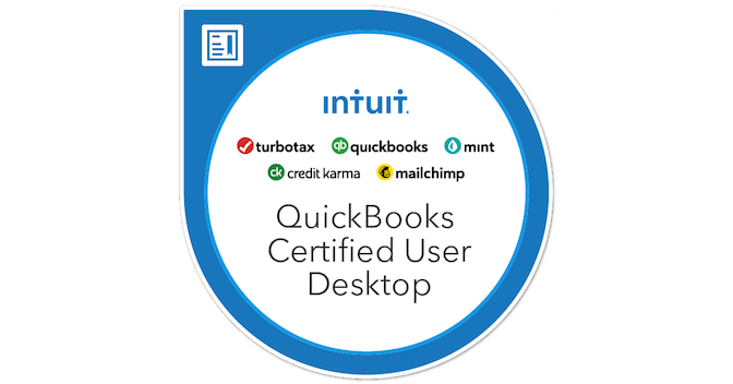QuickBooks Desktop Certified User - Credly