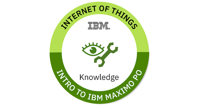 IoT - Intro to IBM Maximo Production Optimization - Credly