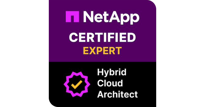 NetApp Certified Hybrid Cloud Architect - Credly