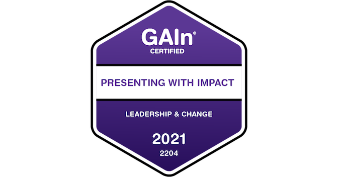 2204 – Presenting with Impact - 2021 - Credly