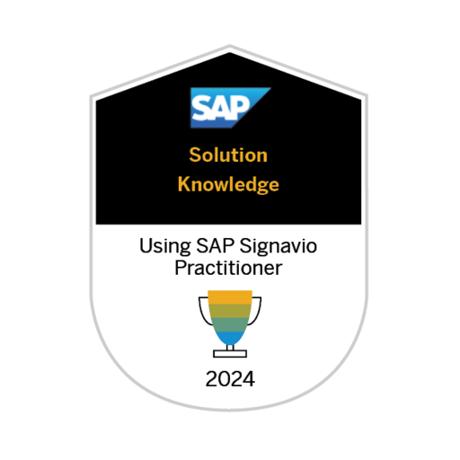 Solution Knowledge 2024 - Using SAP Signavio Practitioner - Credly