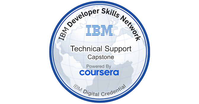 Technical Support Capstone - Credly