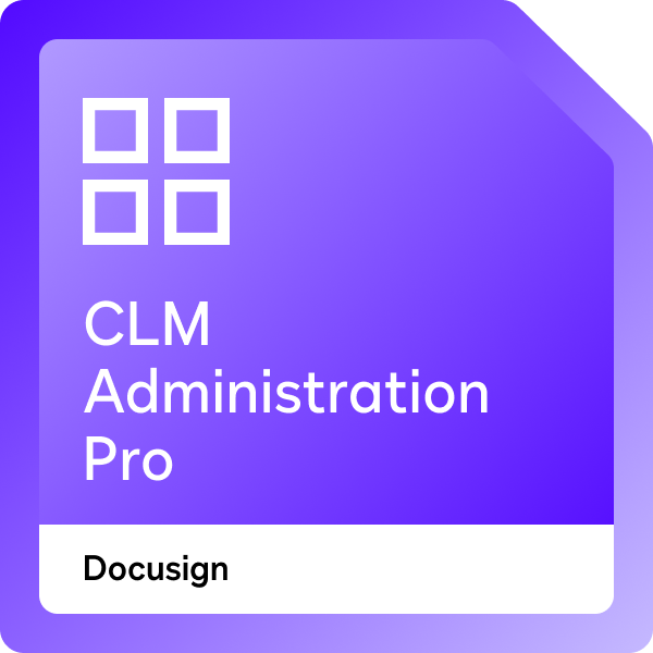 Docusign CLM Administration Pro - Credly