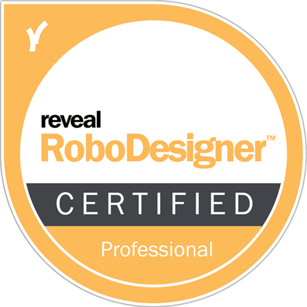 Reveal RoboDesigner™ Certified Professional - Credly