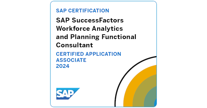 SAP Certified Application Associate - SAP SuccessFactors Workforce Analytics and Planning ...