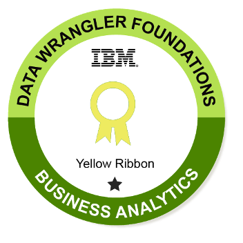 Data Wrangler Yellow Ribbon - Foundation Skill - Credly