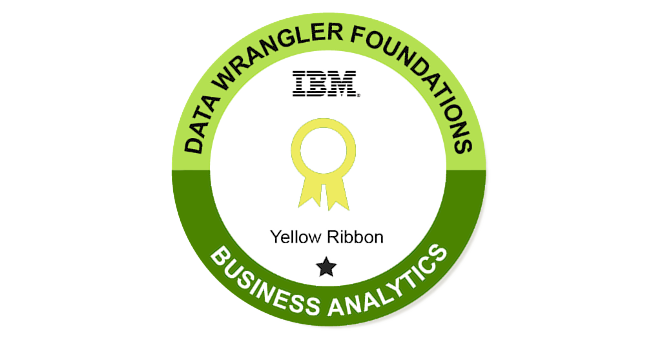 Data Wrangler Yellow Ribbon - Foundation Skill - Credly