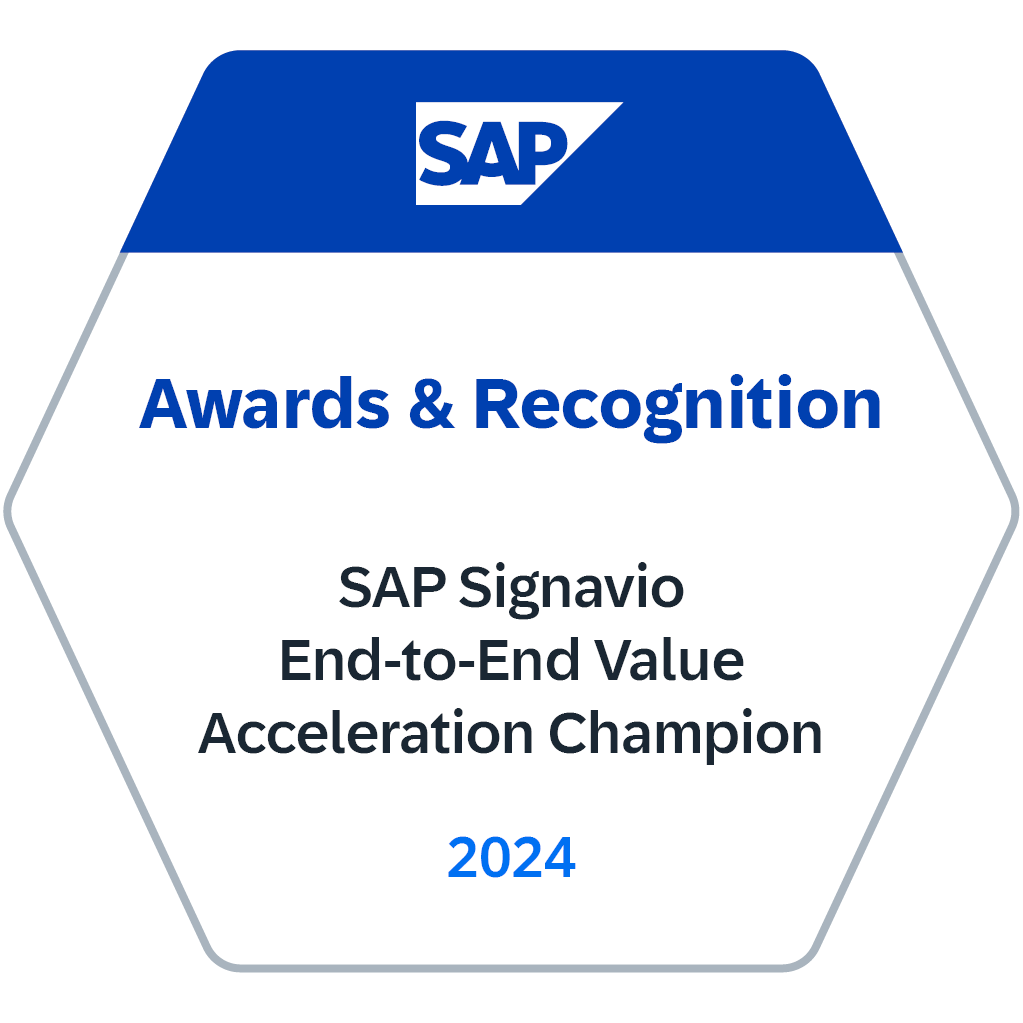 Awards and Recognition 2024 - End-to-End Value Acceleration Champion - Credly