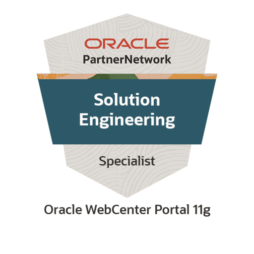 Oracle WebCenter Portal 11g Solution Engineer Specialist - Credly