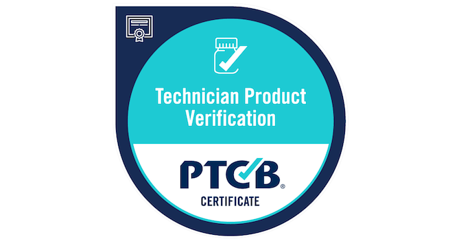 PTCB Technician Product Verification Certificate - Credly