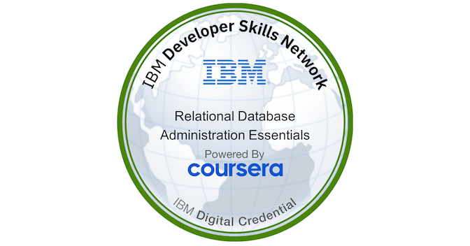 Relational Database Administration Essentials - Credly