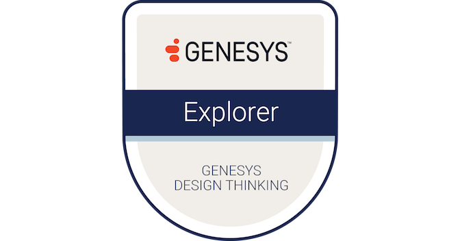 Genesys Design Thinking Explorer - Credly