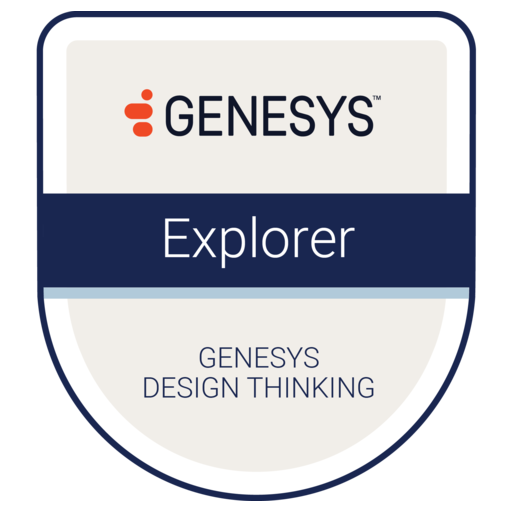 Genesys Design Thinking Explorer - Credly