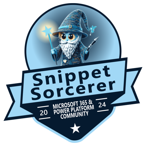 Snippet Sorcerer - Microsoft 365 & Power Platform Community 2024 - Credly