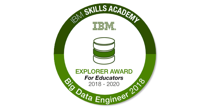 Big Data Engineer - Explorer Award for Educators 2018 - Credly