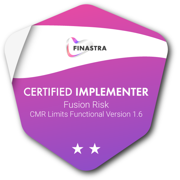 Finastra Certified Implementer- Fusion Risk CMR Limits Functional V 1.6 ...