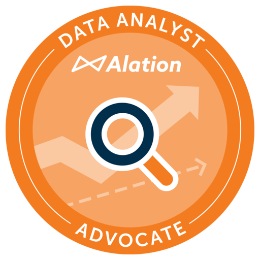 Alation Data Analyst Advocate - Credly