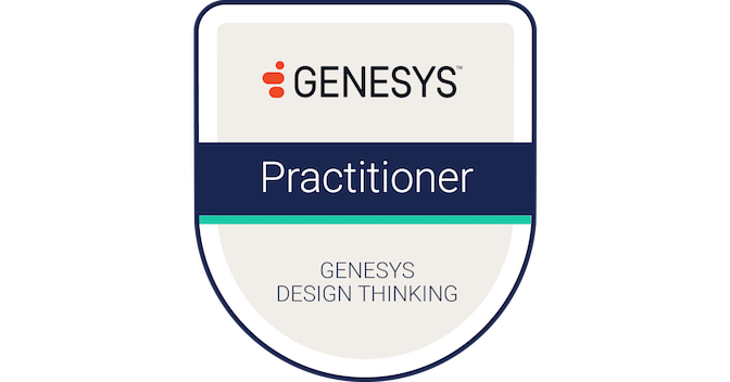 Genesys Design Thinking Practitioner - Credly