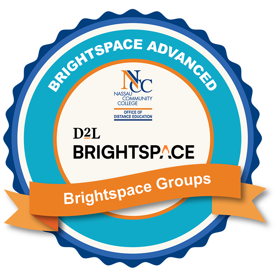 Brightspace Groups - Credly