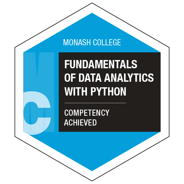 Fundamentals Of Data Analytics With Python Credly