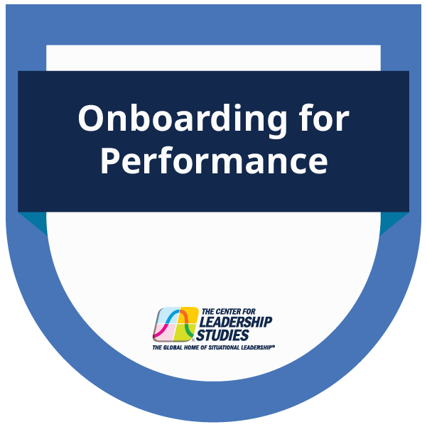 Onboarding for Performance Learner - Credly