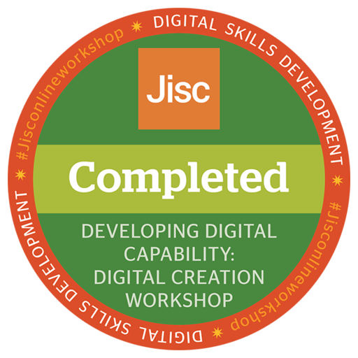 Developing digital capability: digital creation - Credly