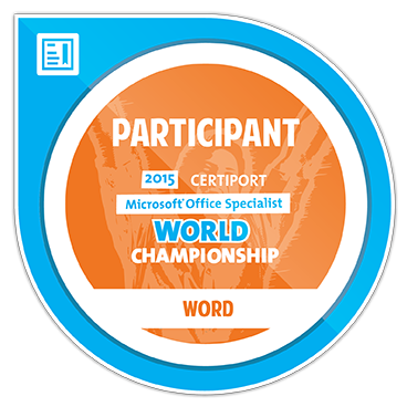 Microsoft Office Specialist World Championship - Word - Credly